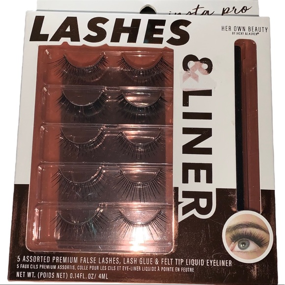 her on beauty | Makeup | Nwt Her On Beauty Lashes Liner 5 Pairs Of ...